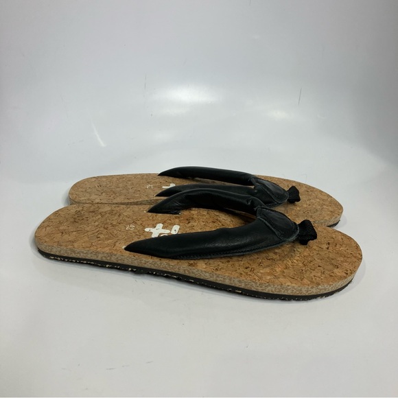 Otz | Shoes | Otzshoes Flip Flops Size 42 Black With Cork Footbed ...